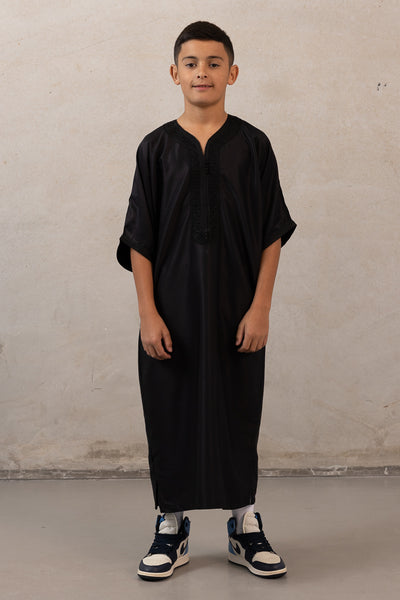 Moroccan Boys Thobes - Black – Boutique Nour Al Houda